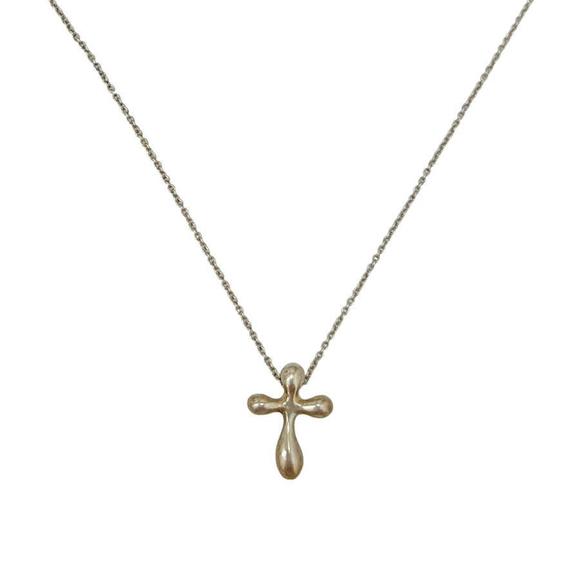 Tiffany & Co. | Jewelry | Tiffany Cross Necklace Sterling Silver | Poshmark